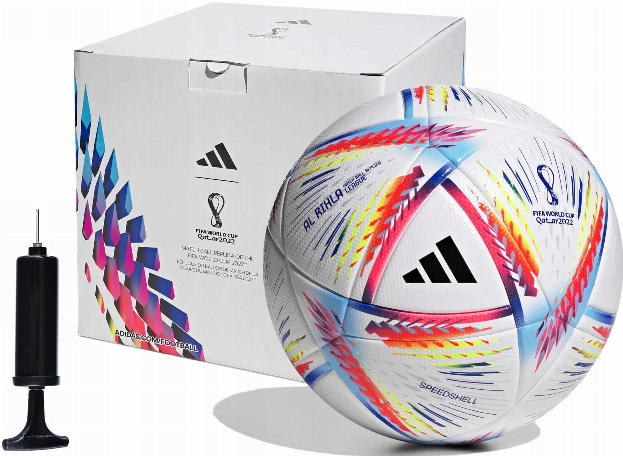 ADIDAS AL RIHLA PIŁKA NOŻNA LEAGUE BALL H57782 ROZMIAR 5 + POMPKA Sklep ...