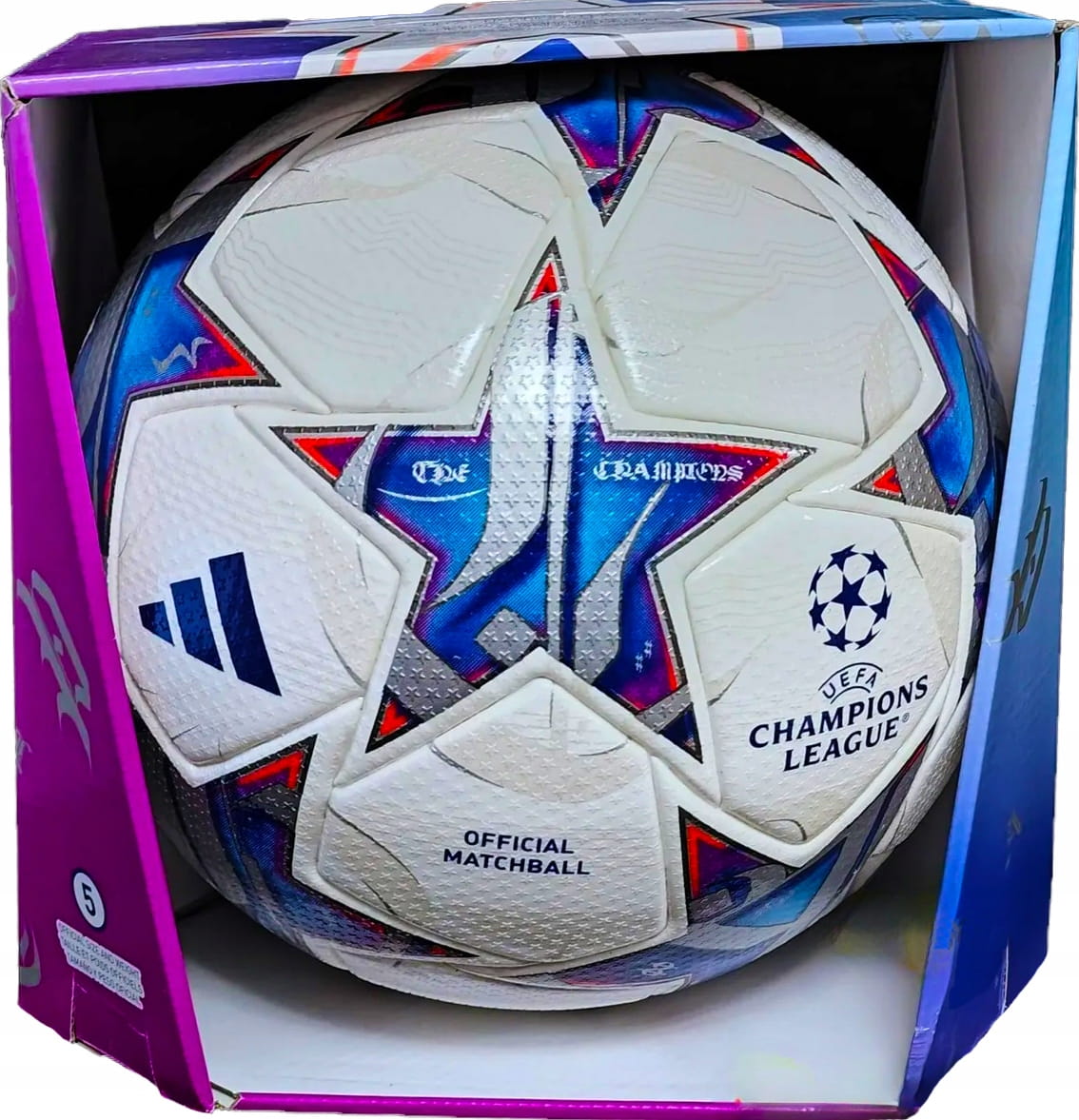 Adidas piłka nożna do nogi meczowa FIFA UCL PRO OMB - 5 Sklep brylano
